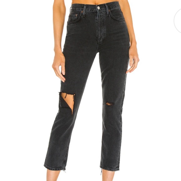 Agolde | Jeans | Agolde Riley High Rise Straight Crop Denim Jeans In ...